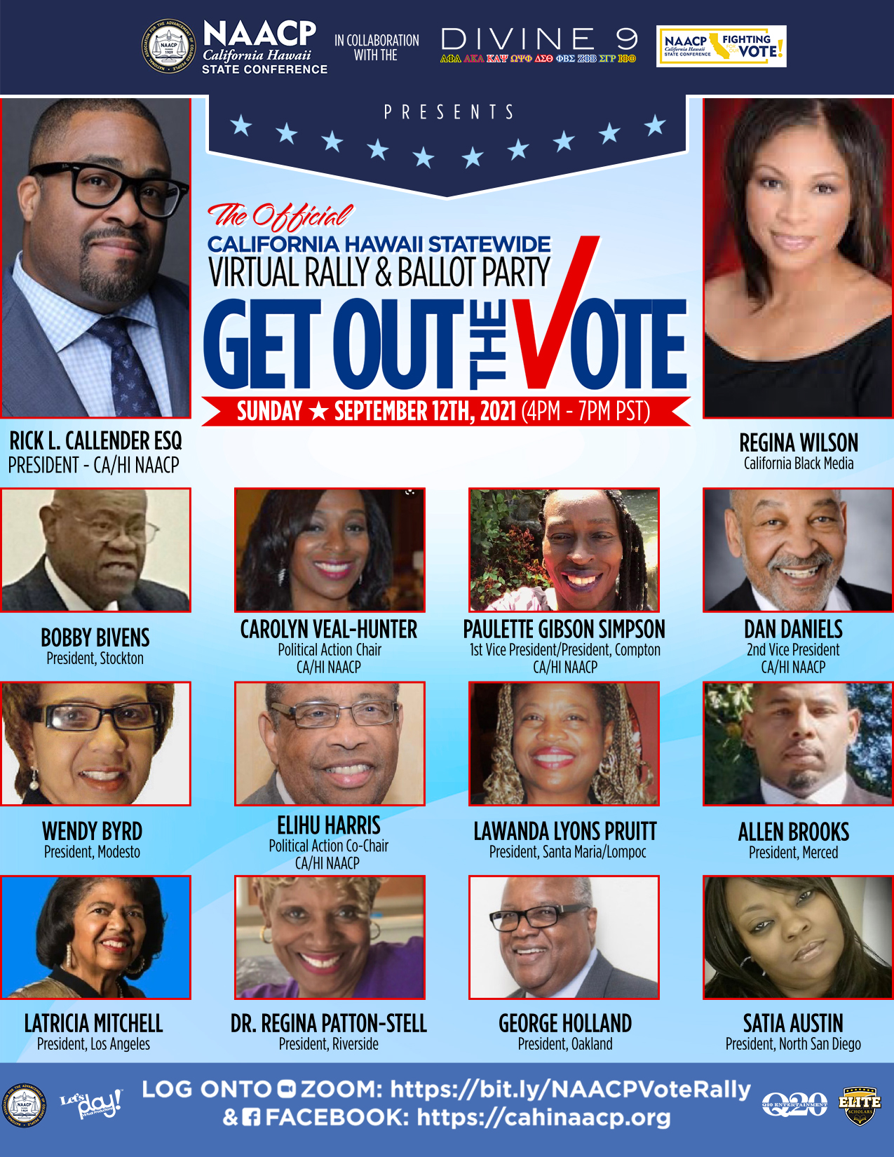 Get-Out-the-Vote Rally Flyer – NAACP PASADENA